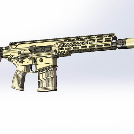 🧞‍♂️ 1:1 SIG SAUER XM7 MCX SPEAR Low-poly 3D model・ STL File for 3D ...
