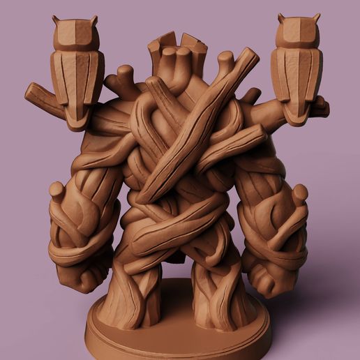 🪵 Nordic Treant Forest Guardian | Fantasy RPG Figure・Free STL File for ...
