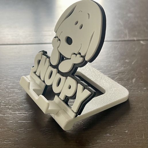 📞 Snoopy Mobile Phone Holder・ STL File for 3D printing・Cults