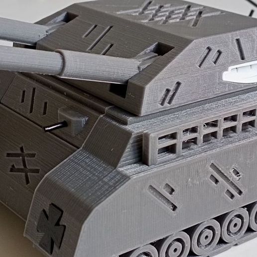🪖 The famous cartoon Ratte tank・Free 3D File for ・Cults