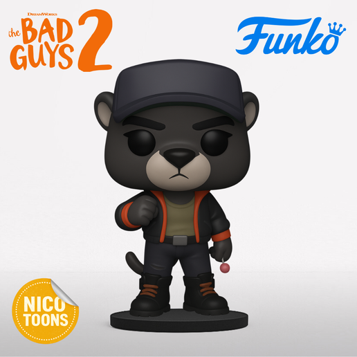 👾 Kitty kat Funko - The Bad Guys 2・ STL File for 3D printing・Cults