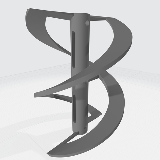 🚁 Helical Propeller – 60 mm Diameter, 2-Blade・ STL File for 3D printing・Cults