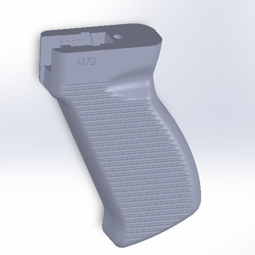 🔫 Zastava M70 AK47 Airsoft Grip Handle AK 47 AKM・ STL File for 3D ...