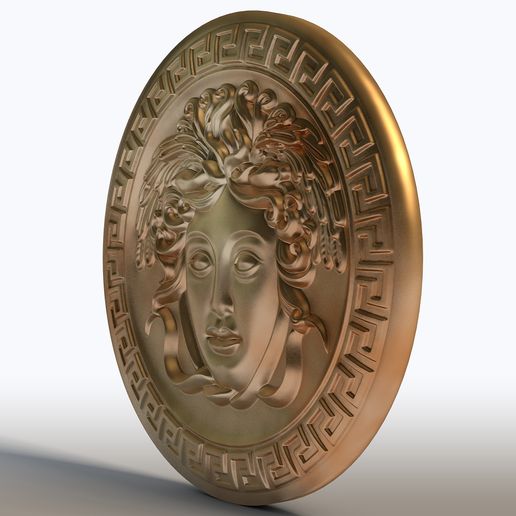 🪙 Medusa Coin – Ancient Greek Mythology 3D Model – Gorgon Head Sculpted ...