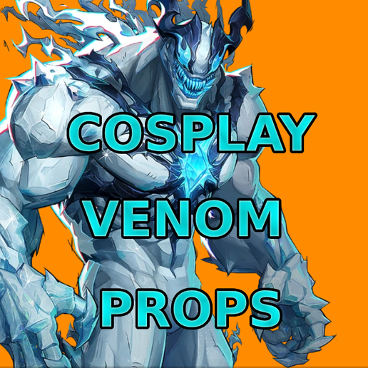 🌨️ Eddie Brock Venom Snow Symbiote Costume Marvel Rivals Full armor and ...
