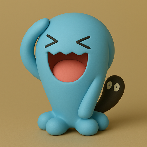 🐉 Wobbuffet pokemon 2nd generation・ STL File for 3D printing・Cults