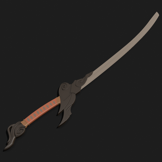 STL file League Of Legends Yasuo Sword Prop ( 1/1 Scale ) 🗡️ ・3D ...