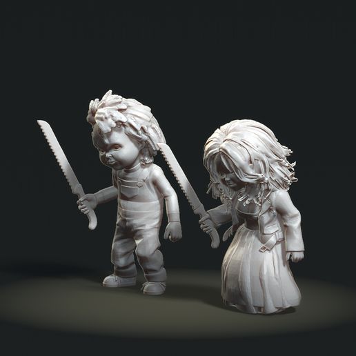 😵 Chucky and His Bride from Dead By Daylight・ STL File for 3D printing ...