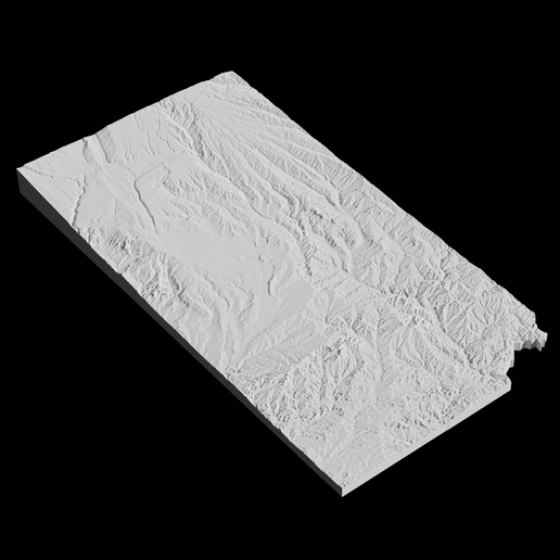 🇺🇸 USA State of Kansas Topographic Map - 3D Terrain Elevation - Relief ...