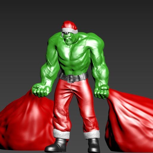 🎅 Hulk Santa Claus・Free STL File for 3D printing・Cults