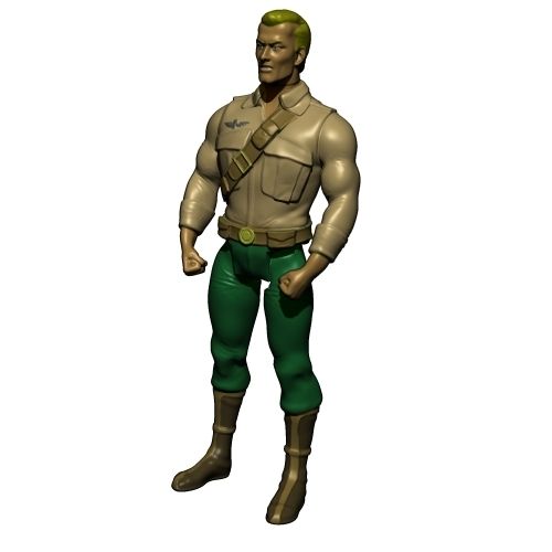 👽 G-I- JOE's DUKE - vintage cartoon version・ 3D File for ・Cults
