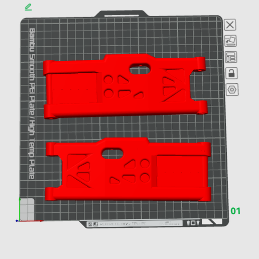 🧸 ARRMA KRATON 8S REAR A-ARMS REINFORCED・ 3MF File for 3D printing・Cults