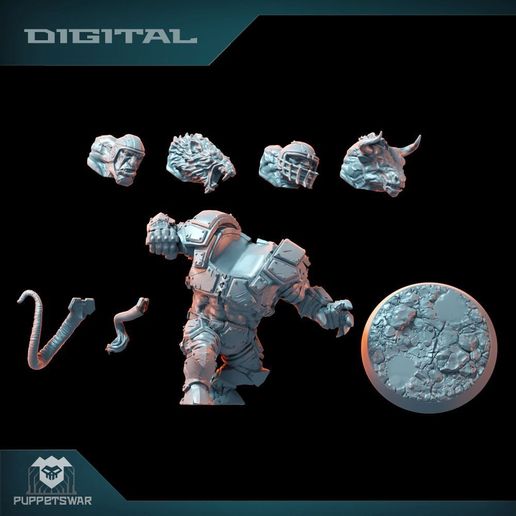 👹 4 in 1 Fantasy Monster Player・ 3D File for 3D printing・Cults