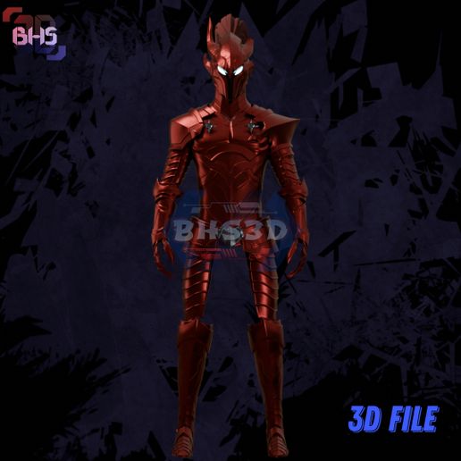 📁 Igris BloodRed Knight Armor 3D STL File・ 3D File for 3D printing・Cults