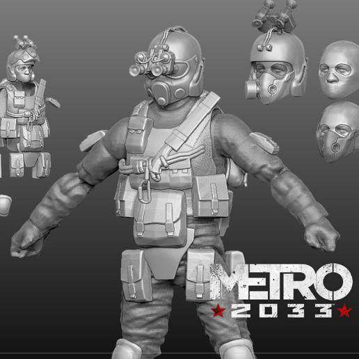 🚇 artyom armor METRO 2033 3d model・ 3D File for 3D printing・Cults