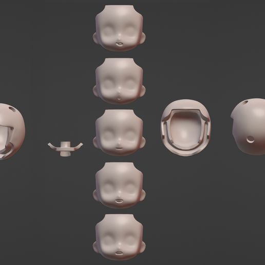 🦸 Nendoroid head・ STL File for 3D printing・Cults