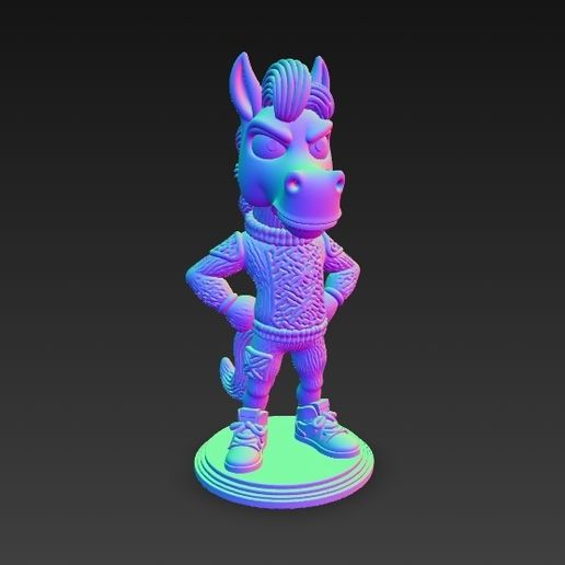 🐎 Modern Interpretation of a Classic Cartoon Style Anthropomorphic ...