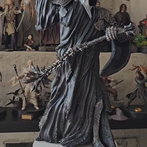 🧙‍♀️ WITCH KING ANGMAR MORGUL LORD OF THE RINGS WITH MACE AND SWORD ...