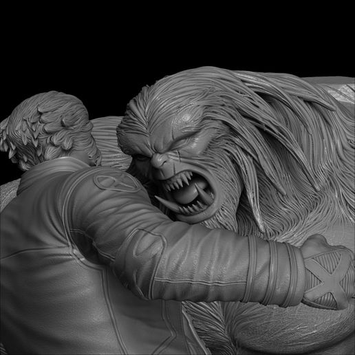 👾 Wolverine vs Wendigo – Inspired by X2: Wolverine’s Revenge・Free 3D ...