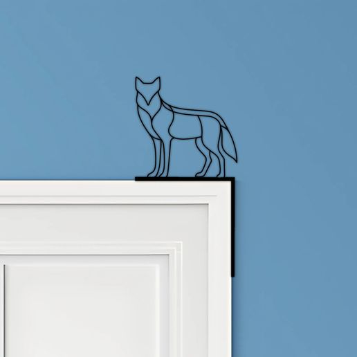🐺 Wolf Door Corner Decor・ STL File for 3D printing・Cults