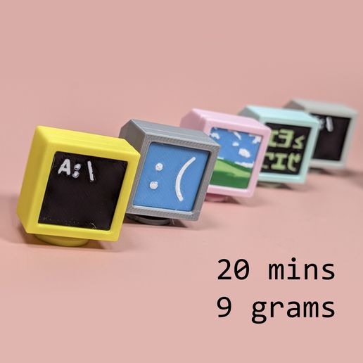 📱 Miniature Monitor with multiple Display options・ STL File for 3D ...