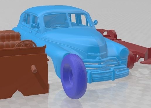 🚗 GAZ M20 Pobeda Printable Car・ 3D File for 3D printing・Cults