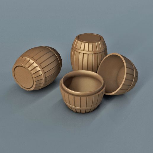 STL file Barrel container 🪞 ・Model to download and 3D print・Cults