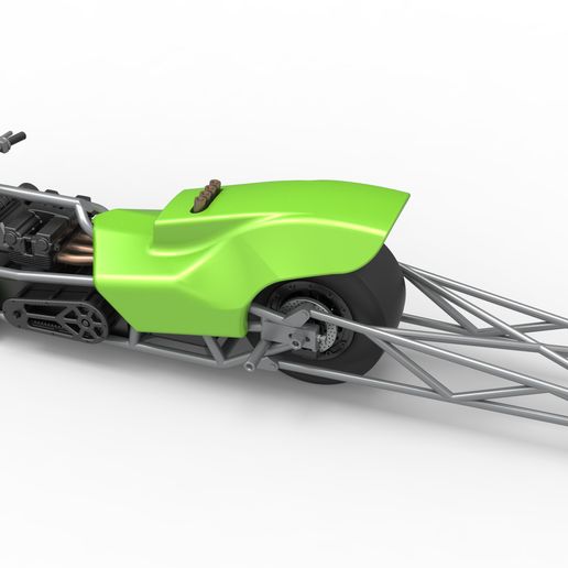 🔝 Diecast Top fuel dragster motorcycle Scale 1:25・ 3D File for 3D ...