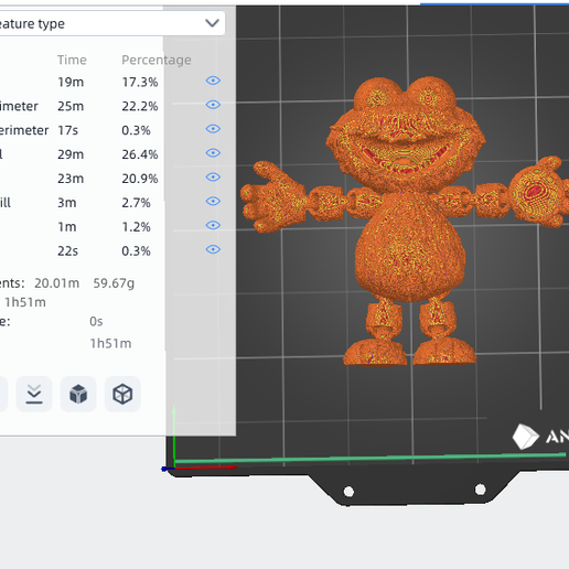 🍪 Smiling Cookie Monster / PRINT-IN-PLACE WITHOUT SUPPORT/3MF・ STL File ...