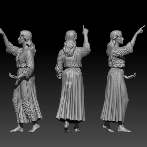 🗿 Medieval Villagers – Life & Daily Scenes | 4 Figure Bundle・ STL File ...