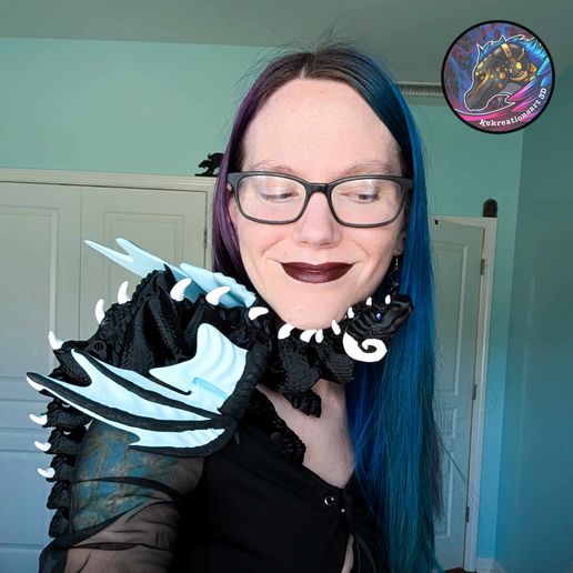 🐉 Dragon Shoulder Puppet・ STL File for 3D printing・Cults