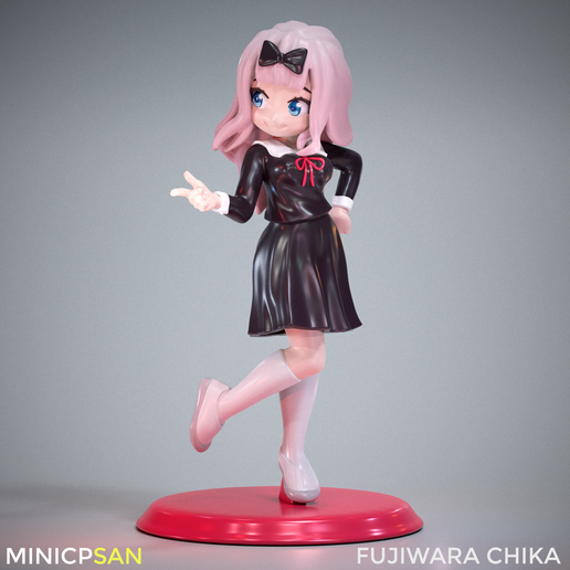 3D file Mini Fujiwara Chika 01 - Kaguya-sama: Love Is War - 3D Printing ...