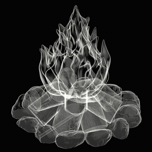 🔥 Camp Fire "Cozy Campfire Lamp"・ STL File for 3D printing・Cults