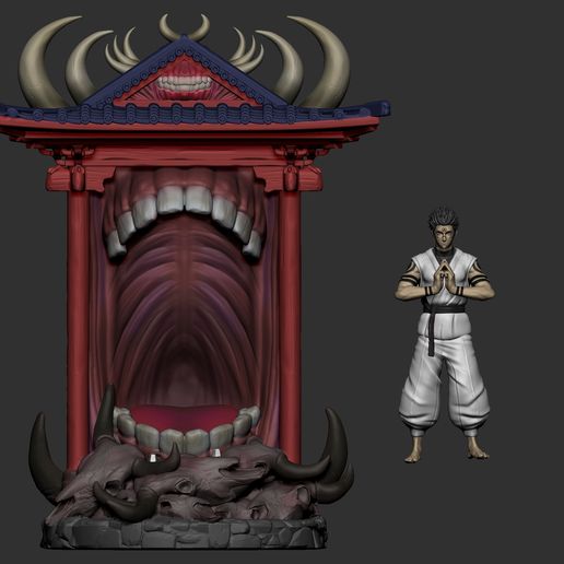 ⛩️ Ryomen Sukuna Domain expansion Malevolent Shrine・ 3D File for 3D ...