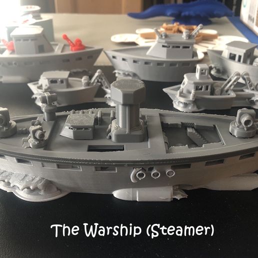😤 Kran Pielle, Salvage Seas - Steam-Powered Warship・ STL File for 3D ...
