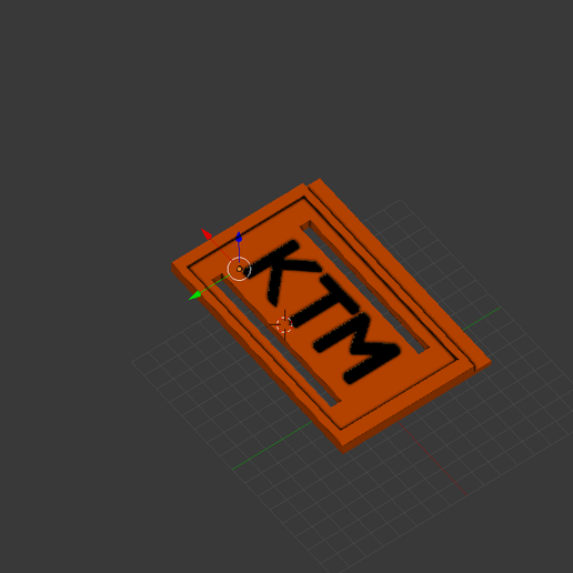 Free STL file ktm license plate 🏍️ ・3D printing idea to download・Cults