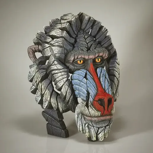 👤 MANDRILL BUST SCULPTURE 3D MODEL PRINT・ STL File for 3D printing・Cults
