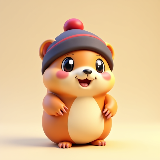 STL file hamster minion avec un bonnet 🐹 ・3D print design to download・Cults
