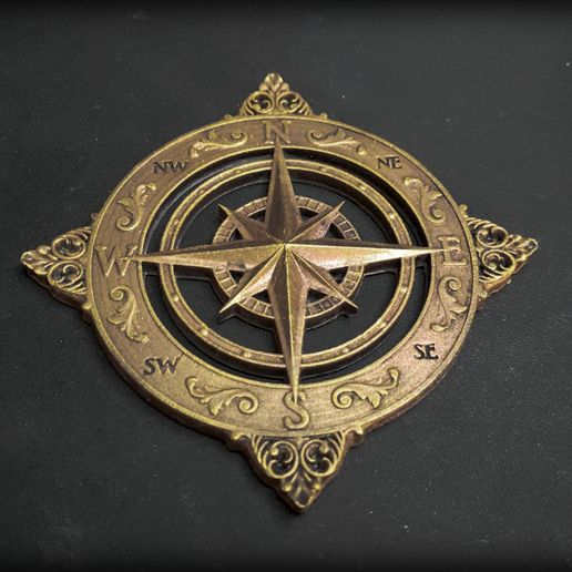 OBJ file Nemoriko´s : Nautical compass (Nautischer Kompass) 🧭 ・3D ...