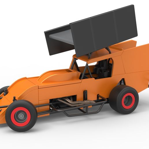 🪶 Southern Wing Modified Stock car while turning Scale 1:25・ 3D File ...