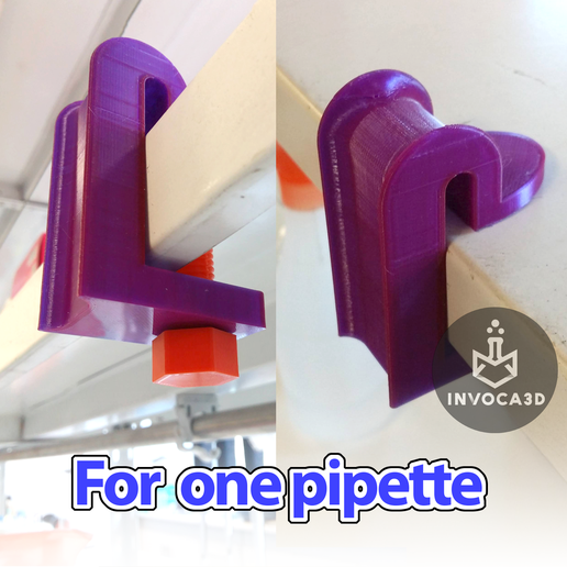 🗜️ Clamp Mounted Pipette Holder - Laboratory - Science・ 3D File for 3D ...
