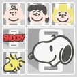 Archivo STL Dijes de SNOOPY 🎉 ・Design para impresora 3D para descargar ...