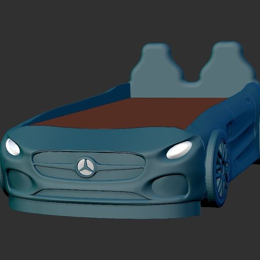 3D file Car bed mercedes for kids 🚗 ・3D printable design to download・Cults