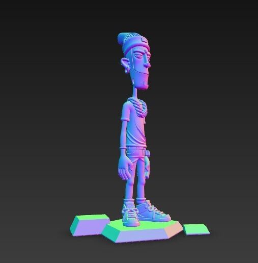 🦸 3D Printable Modern Urban Youth Figure – Minimalist Street Style・ STL ...