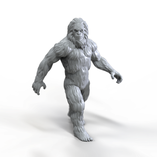 STL file Sasquatch, big foot, with and without platform 🦶 (OBJ)・Model ...