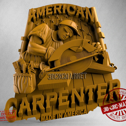 🖨️ American Carpenter Stl, American Carpenter 3d Figure, Stl, 3d ...