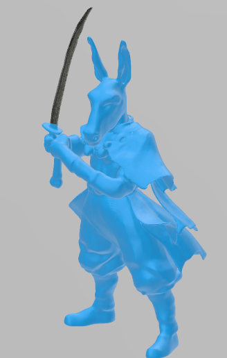 3MF file samurai donkey 🗡️ ・3D print design to download・Cults