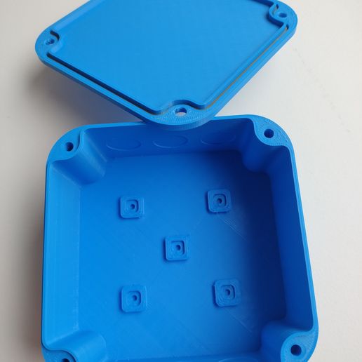 📦 Junction box - Electrical IP65, 100x100x44 mm・ STL File for 3D ...