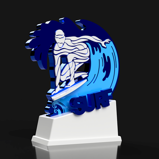 STL file TROFEO SURF / SURF TROPHY 🏄 ・3D printing template to download ...