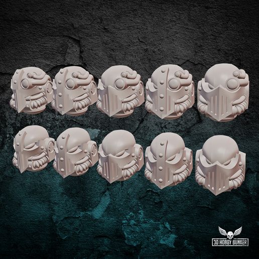 🎲 Rustborn Heads・ 3D File for 3D printing・Cults
